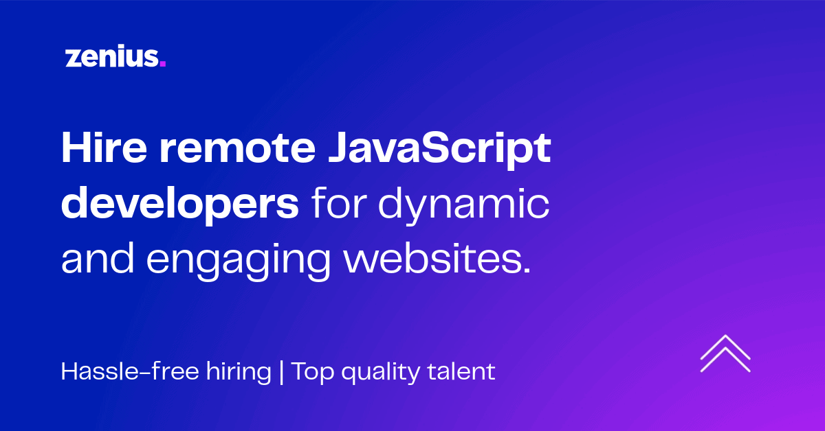 Hire Remote JavaScript Developers for an Engaging Website Look | Zenius