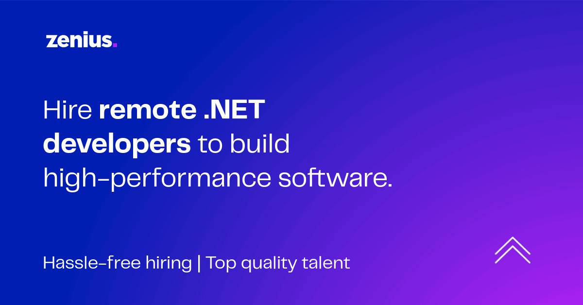 Hire Remote .NET Developers | Zenius