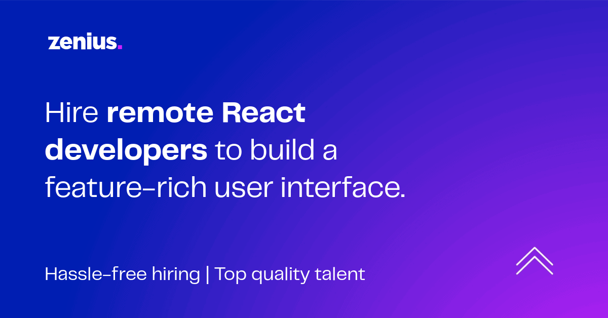 Outsource Top Remote React Developers | Zenius