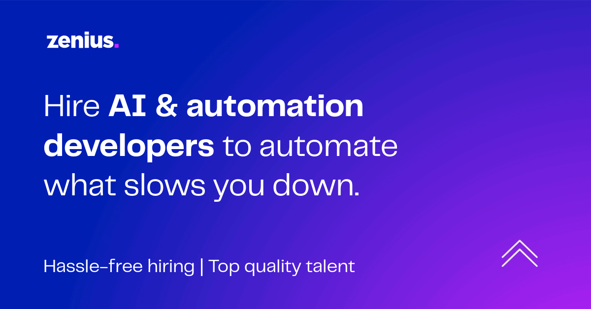 Hire AI & Automation Developers | Zenius