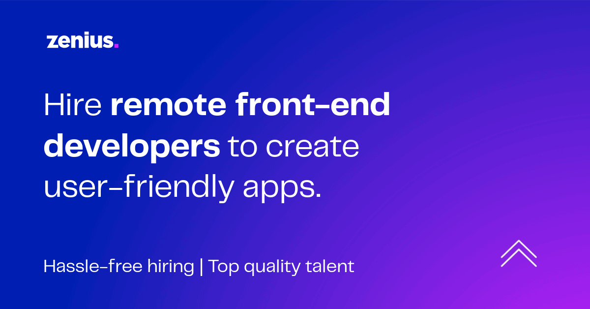 Hire Remote Front-End Developers | Zenius