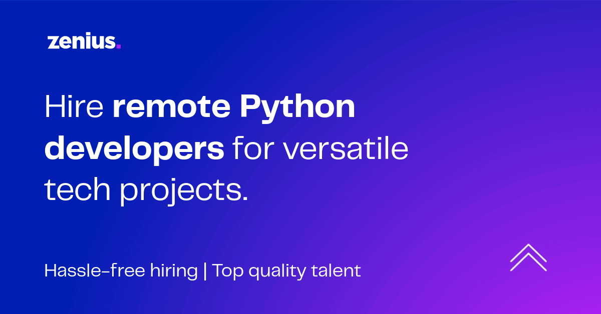 Hire Remote Python Developers | Zenius
